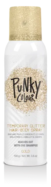 Punky Colour Temporary Hair Color Spray - GOLD GLITTER – Bella360 Beauty